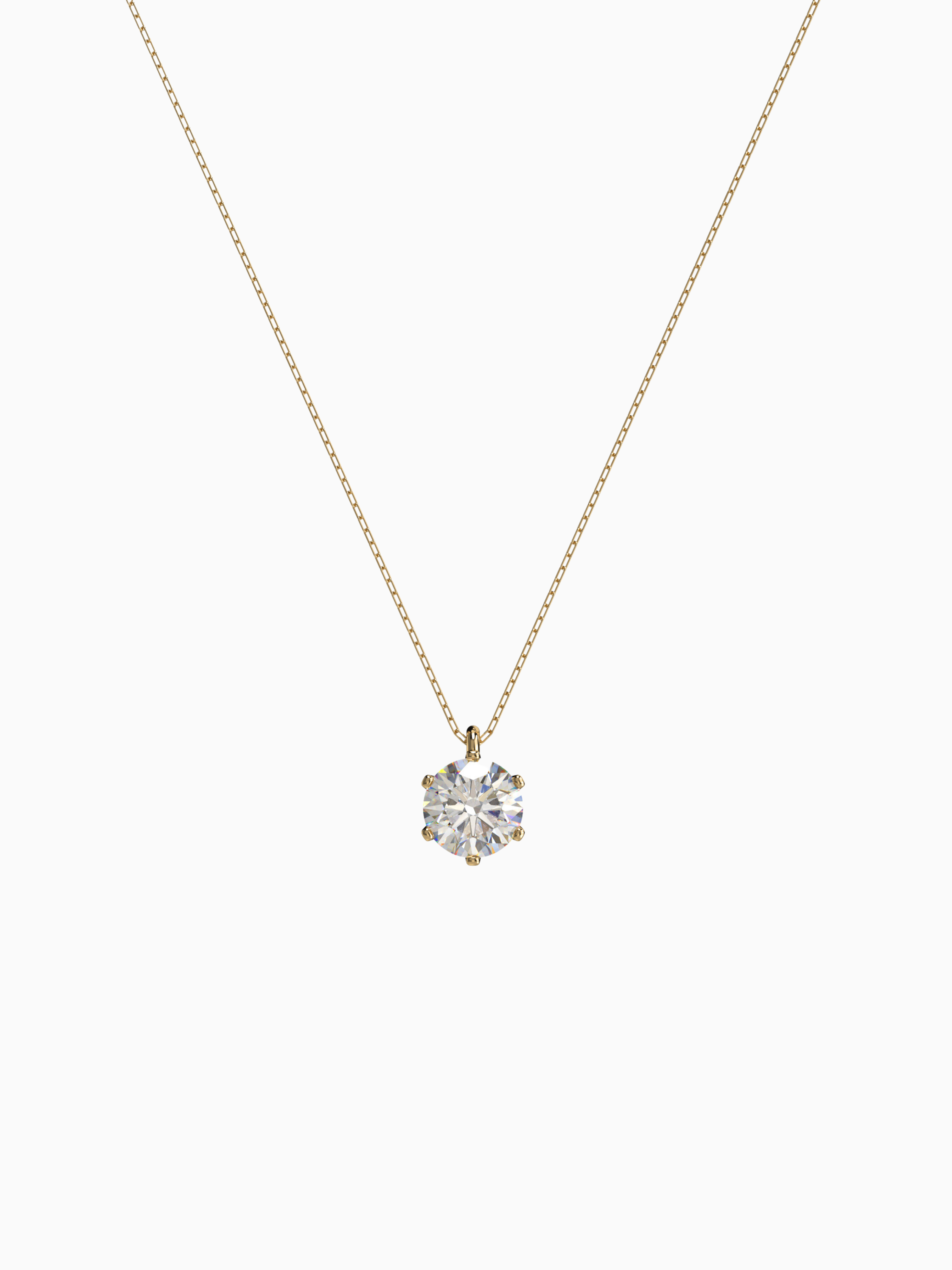 Diamond Amber Necklace - 18k Yellow Gold | Tessellate Co